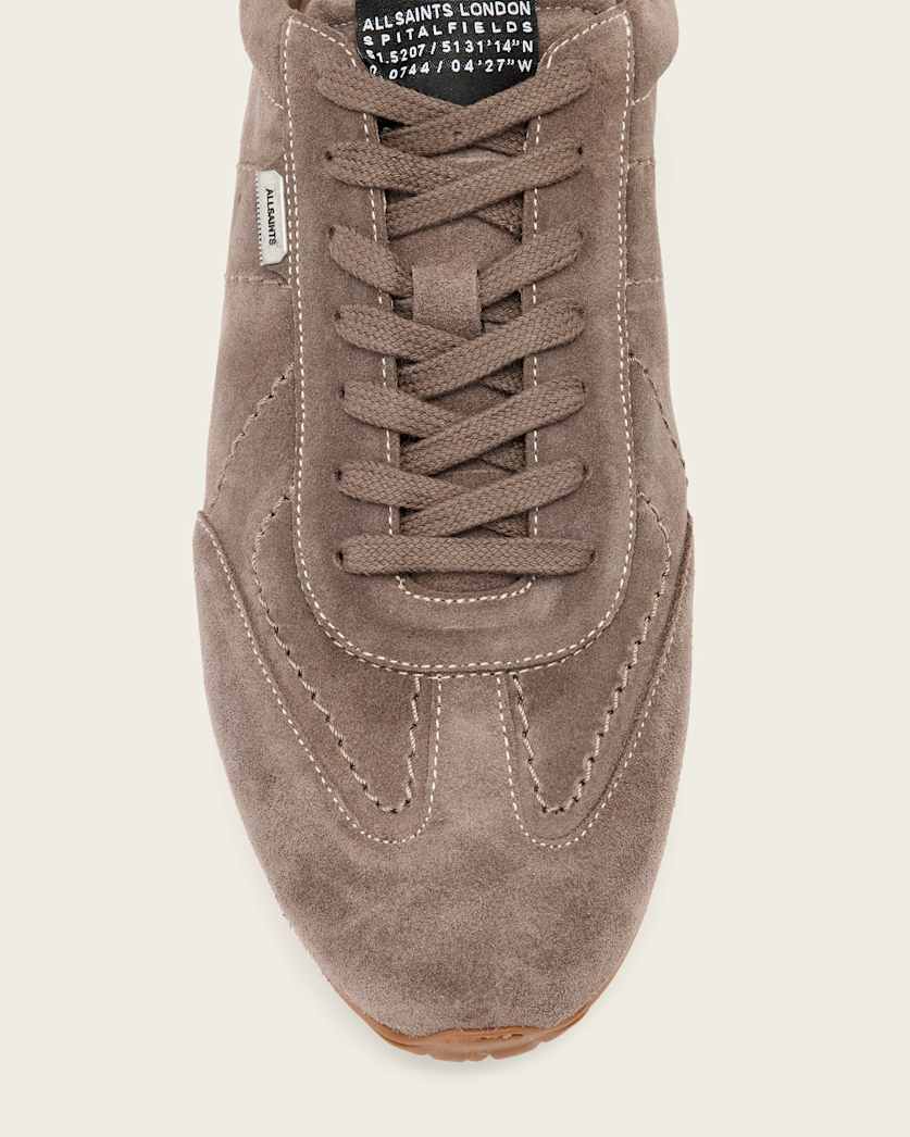 Liam Lace Up Low Top Trainers KAROO BROWN | ALLSAINTS Canada